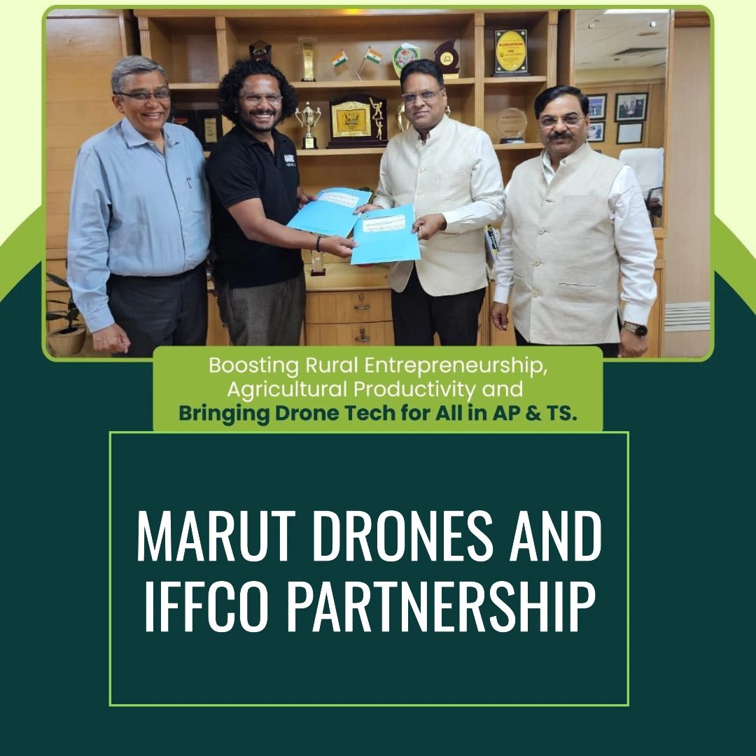 IFFCO & Marut Drones Collaborate for Agriculture Drone Services IFFCO & Marut Drones Collaborate for Agriculture Drone Services